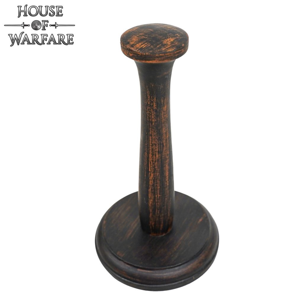 ⭐ Handcrafted Genuine Wood Mini Helmet Stand - Medieval Shop at House ...