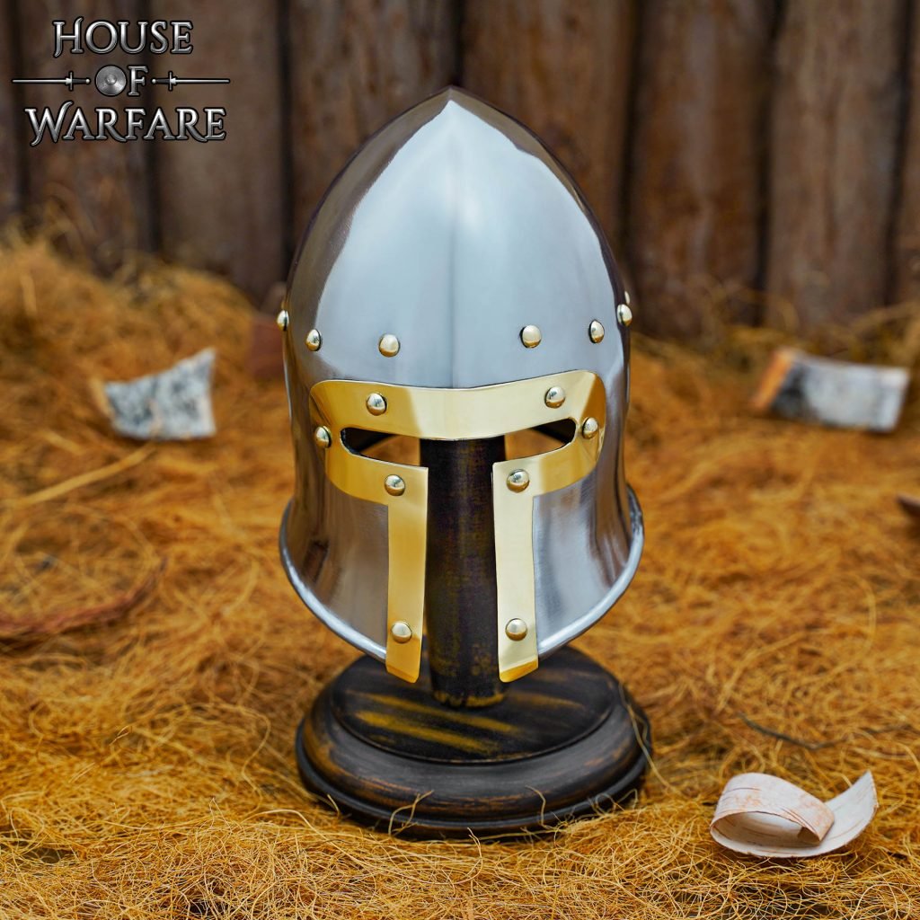 ⭐ Handcrafted Genuine Wood Mini Helmet Stand - Medieval Shop at House ...