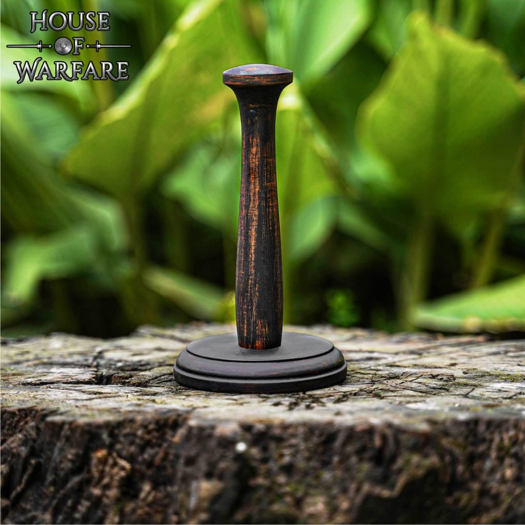 ⭐ Handcrafted Genuine Wood Mini Helmet Stand - Medieval Shop at House ...