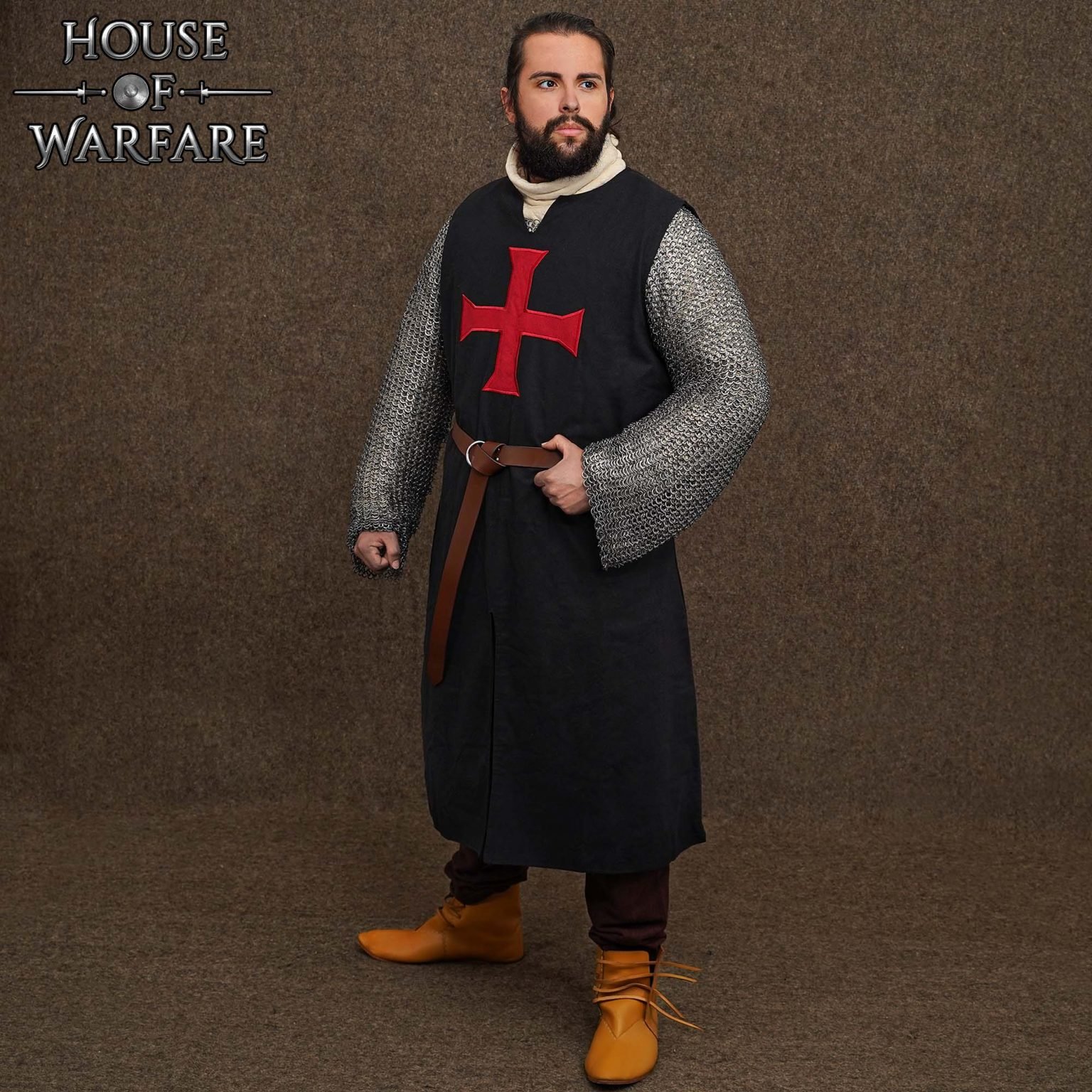 ⭐ Black Medieval Crusader Tabard / Surcoat - Medieval Shop at House of ...