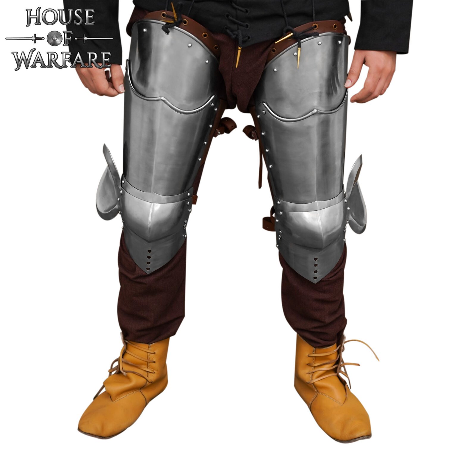 ⭐ Medieval Leg Armor Set – Cuisse, Poleyn & Greave , LARP, Stage ...