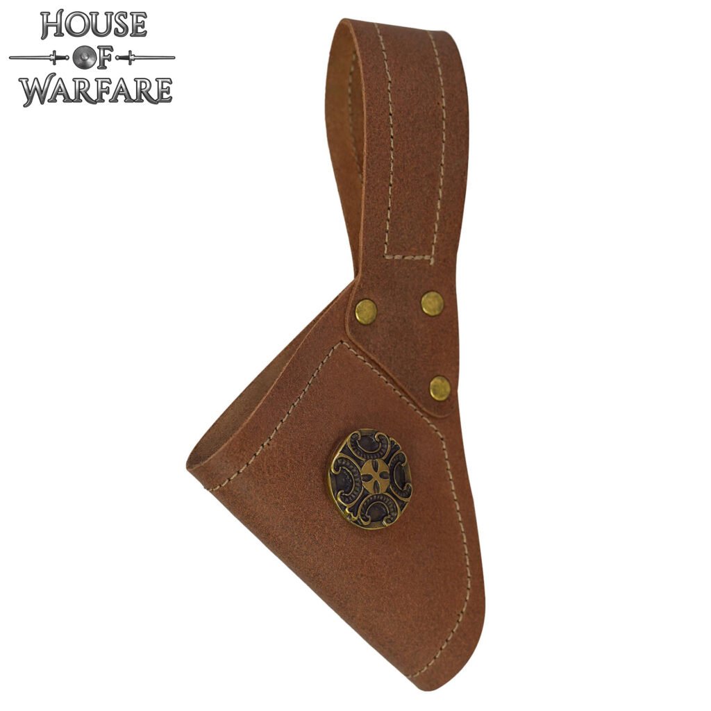 ⭐ Medieval Leather Sword Frog Antique Cross Design - Medieval Shop at ...
