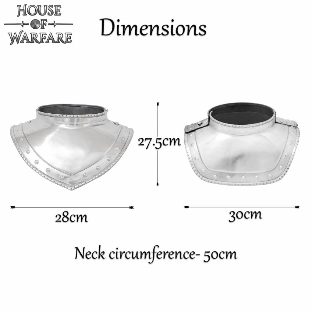 ⭐ 15th–16th Century Steel Gorget – Medieval Neck & Collar Armor ...